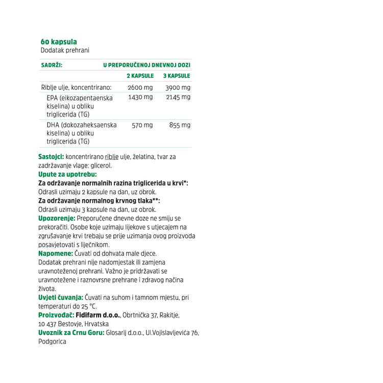 EPA DHA 1000 Omega-3 Capsules